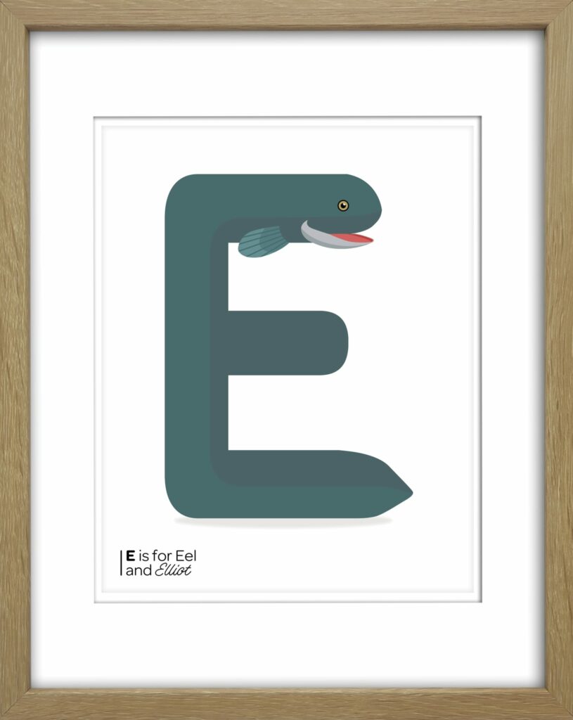 single letter E | BLACKBIRD DESIGN SHOP