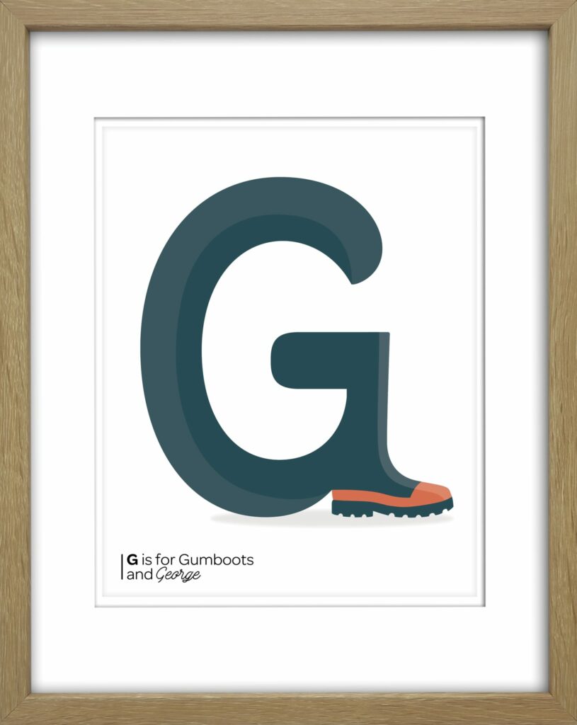 single letter G | BLACKBIRD DESIGN SHOP