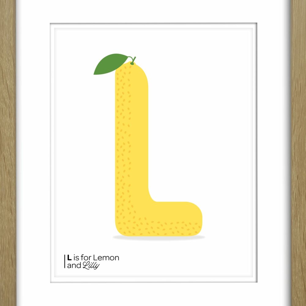 single letter L | BLACKBIRD DESIGN SHOP
