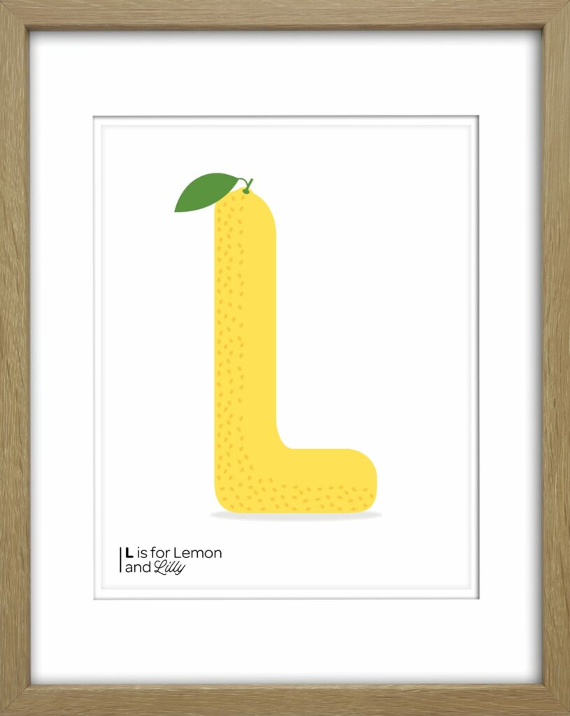 single letter L | BLACKBIRD DESIGN SHOP