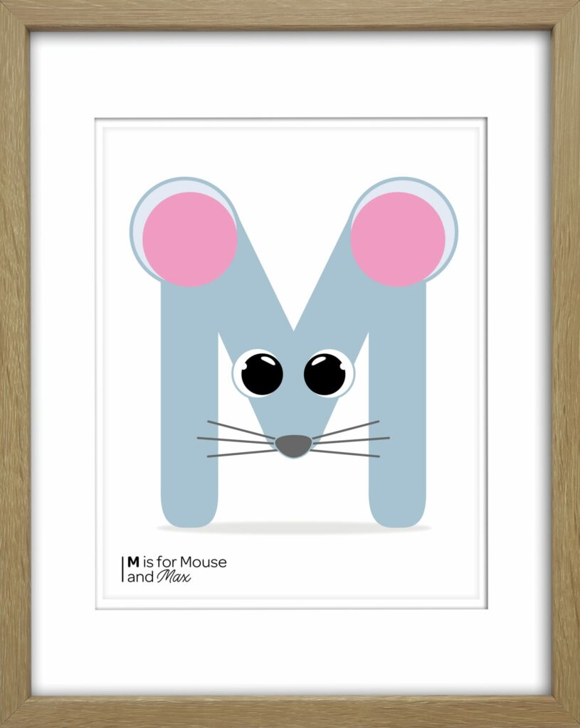 single letter M | BLACKBIRD DESIGN SHOP