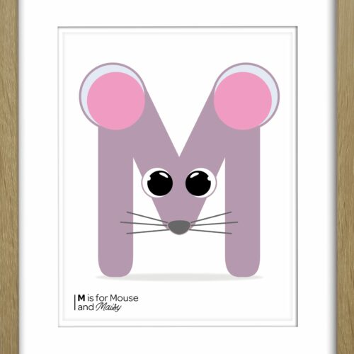 single letter M | BLACKBIRD DESIGN SHOP