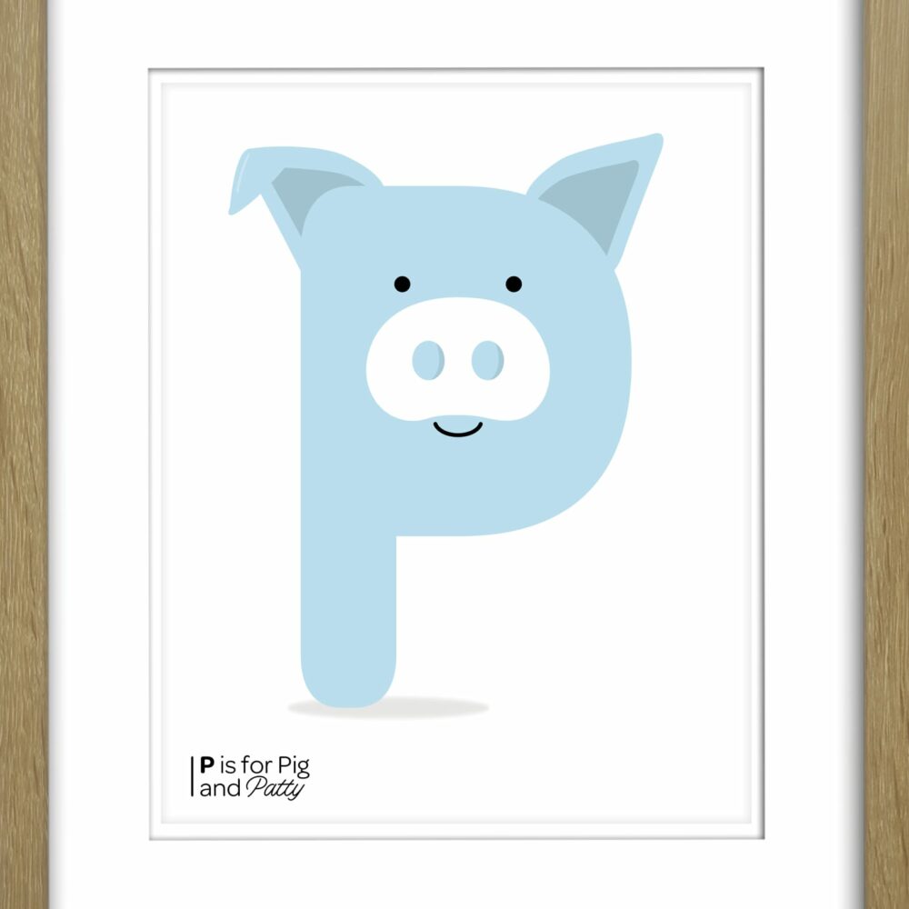 single letter P | BLACKBIRD DESIGN SHOP