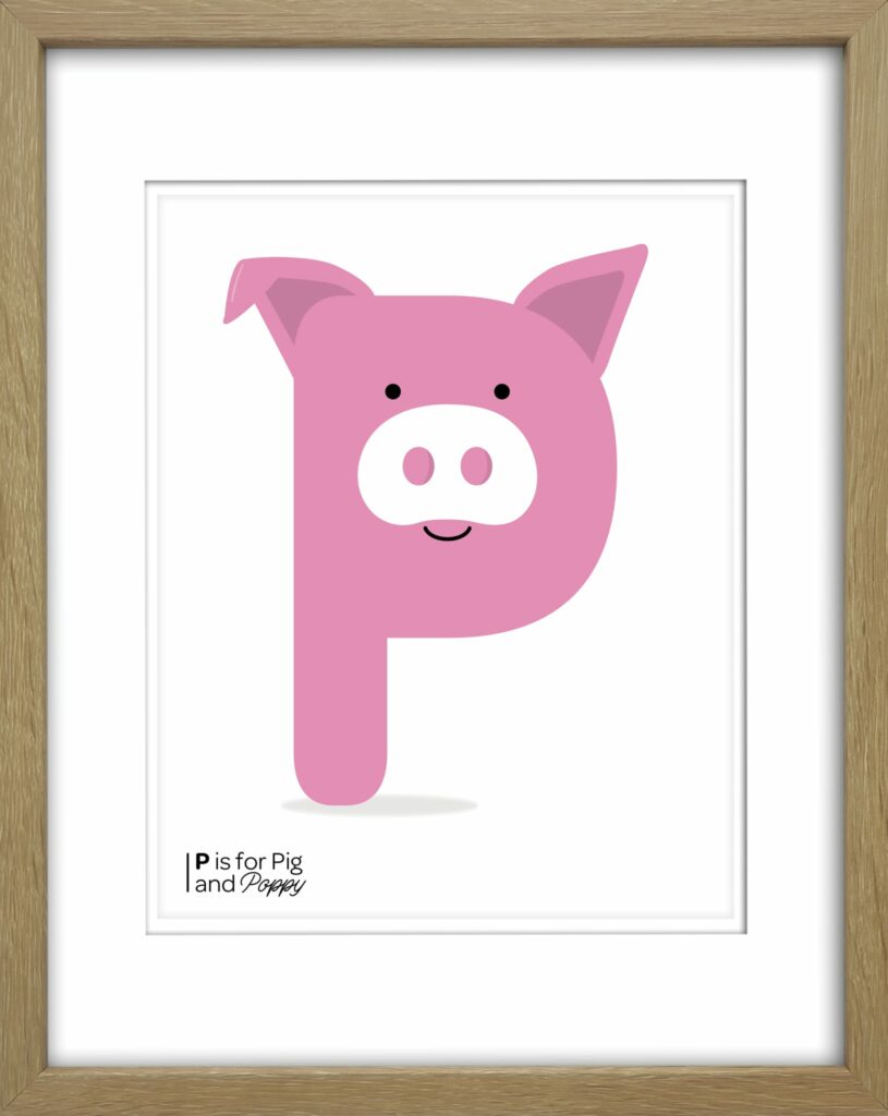 single letter P | BLACKBIRD DESIGN SHOP