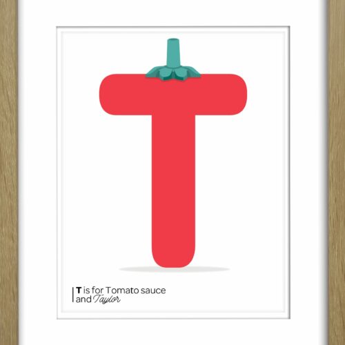 single letter T | BLACKBIRD DESIGN SHOP